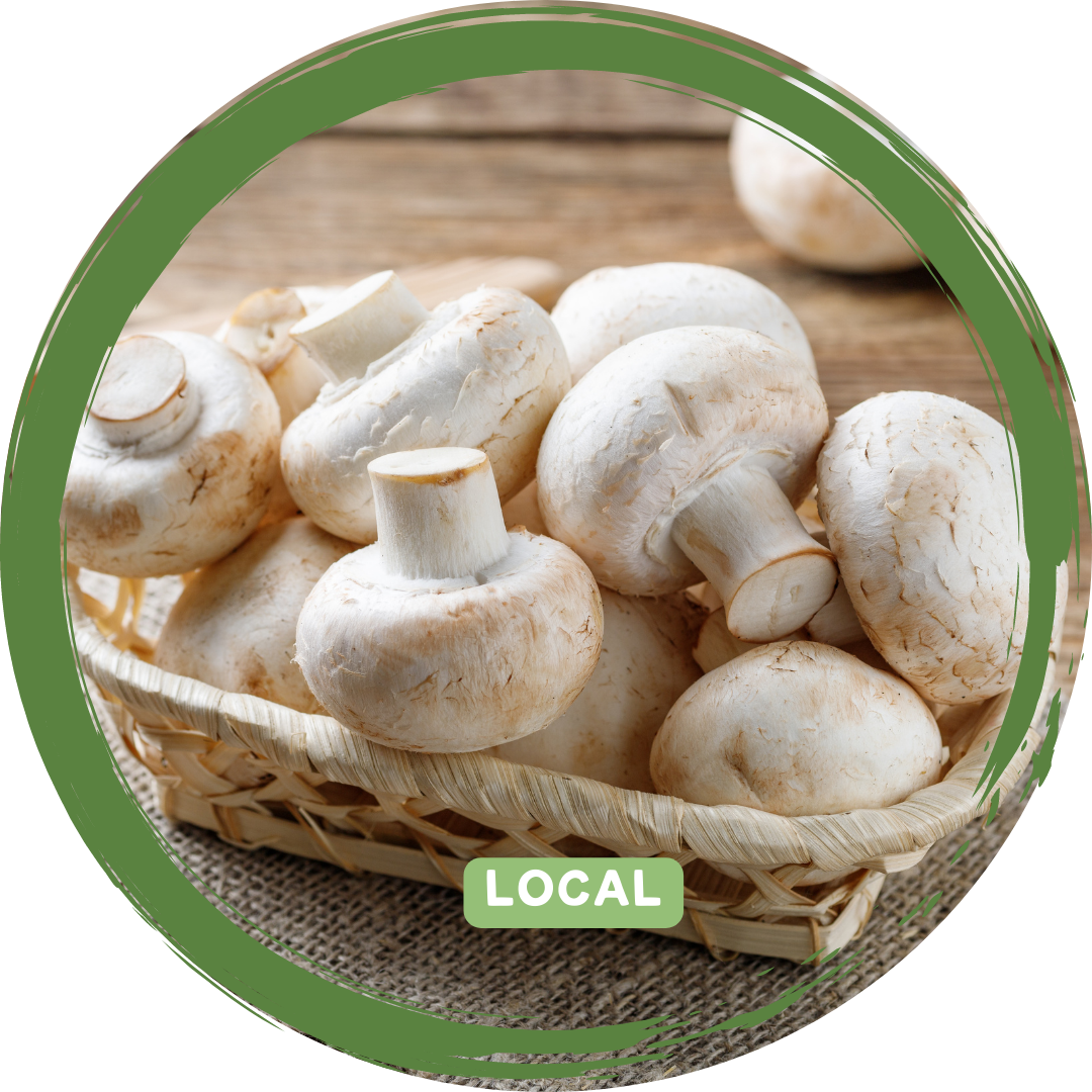 Mushrooms Button 250gm - Locally Sourced